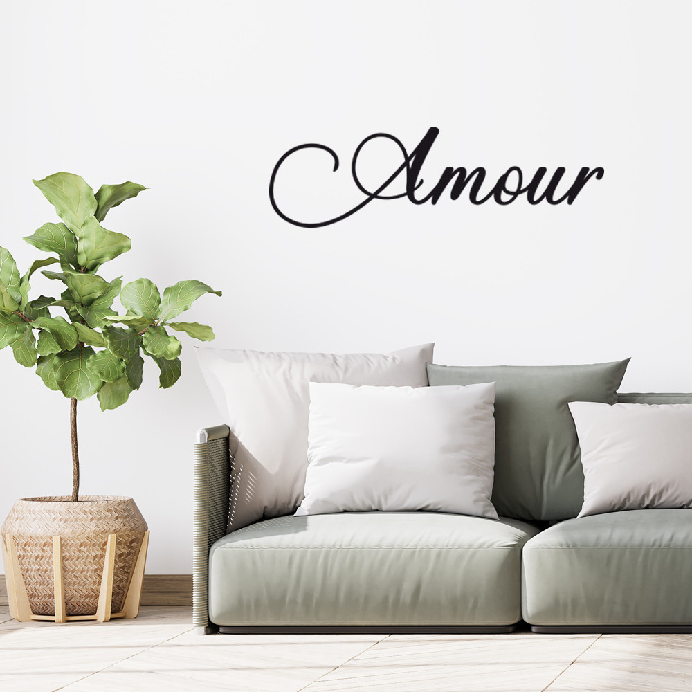 Mot Décoratif Maison Plexi Noir Déco Murale Relief Wallart