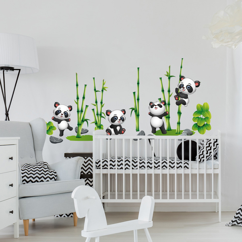 Sticker Panda. Autocollants Panda, Décoration Panda Chambre Enfant