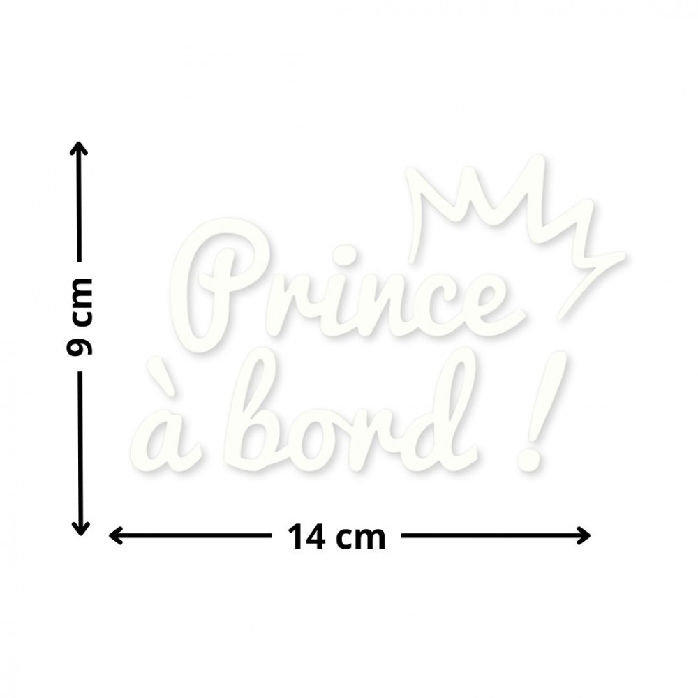 STICKER PRINCE A BORD (J0108)