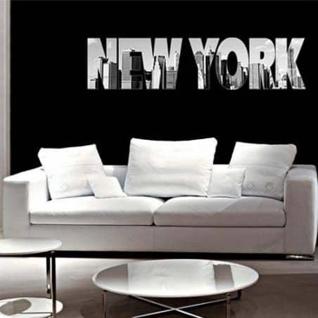 STICKERS TEXTE NEW-YORK (O0113)