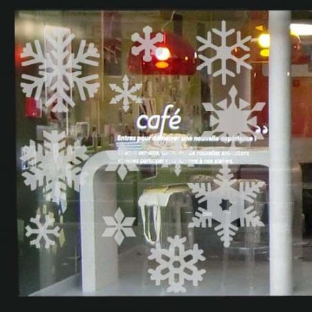 ADHESIF SABLE FLOCONS NEIGE planche (O0103)