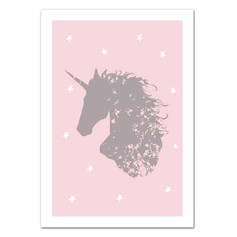 POSTER LICORNE ETOILE (POST0107)